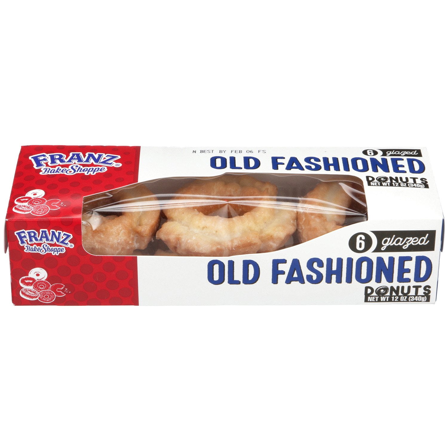 Franz Bake Shoppe Old Fashioned Glazed Donuts 2 oz., 6 pk. - Samsclub.com