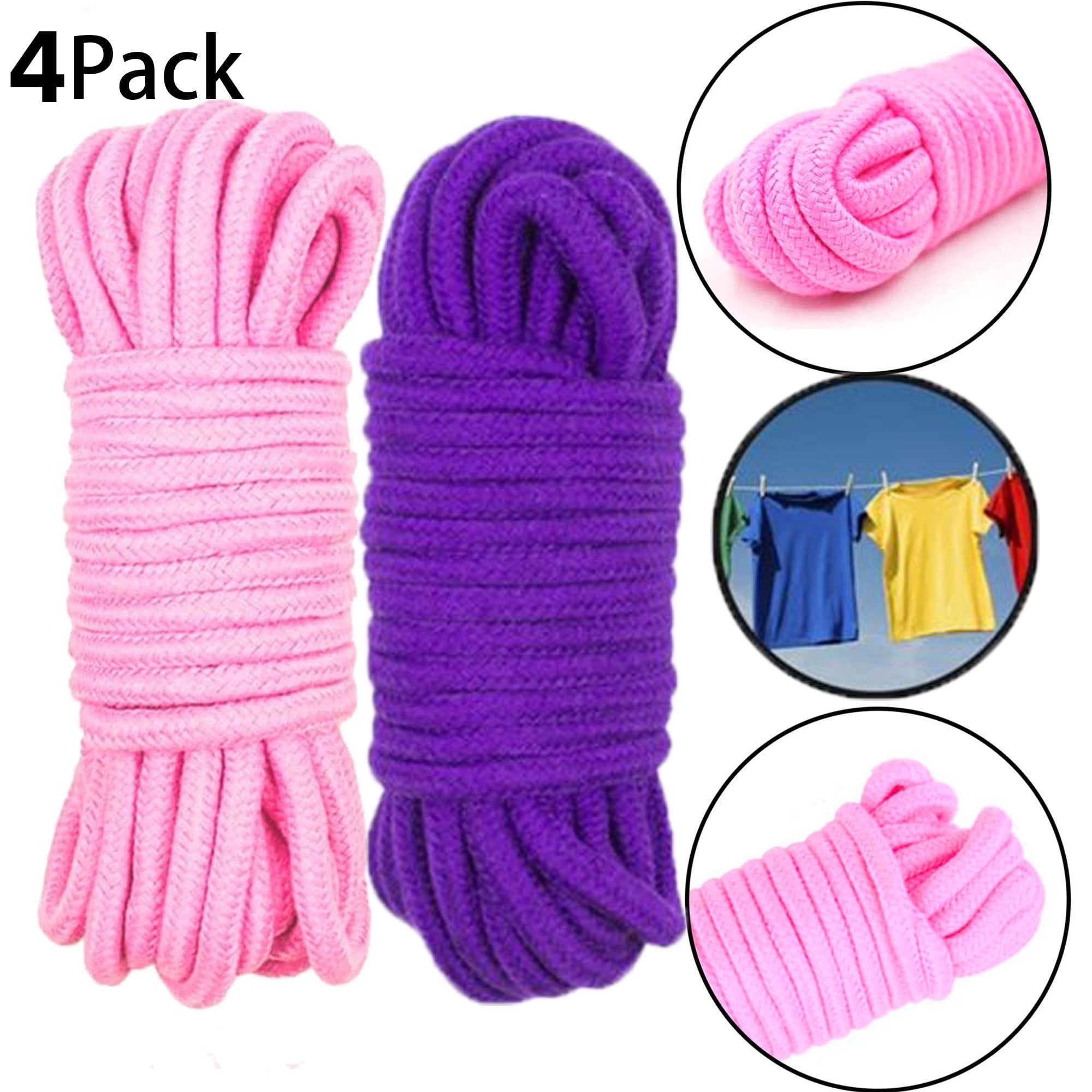 Casewin Soft Cotton Rope Binding Rope All Purpose Thick Cotton Twisted ...