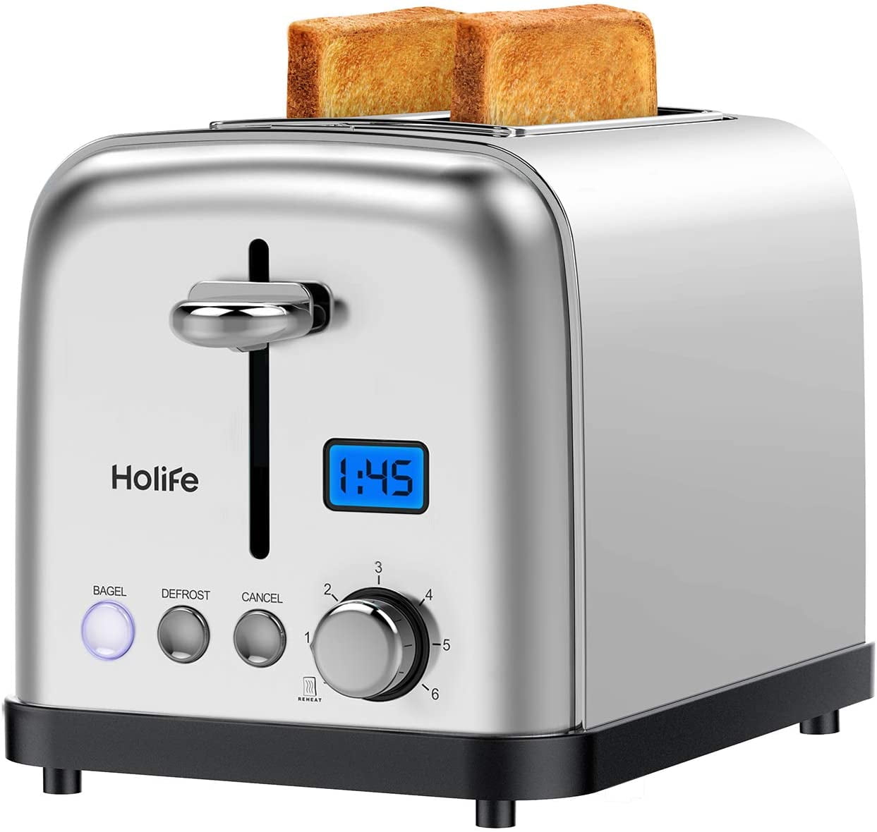 Holife with 6 Bread Stainless Steel, 6 Shade Settings of 2 Slices ...
