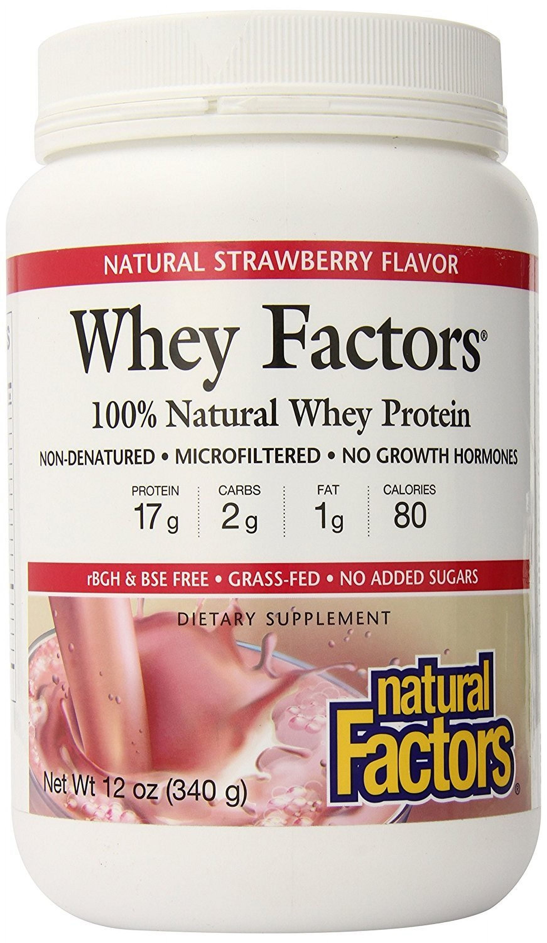 Concentrado de proteína de suero Natural Factors Whey Factors 350 ml ...