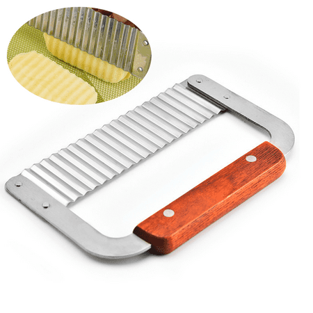Wavy Crinkle Cutting Tool Serrator Salad Chopping Knife and Vegetable ...
