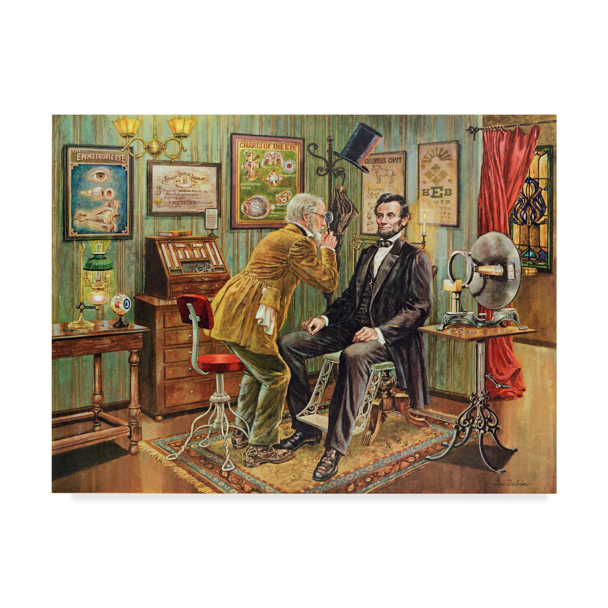 Trademark Fine Art 'Check Up' Canvas Art by Lee Dubin - Walmart.com