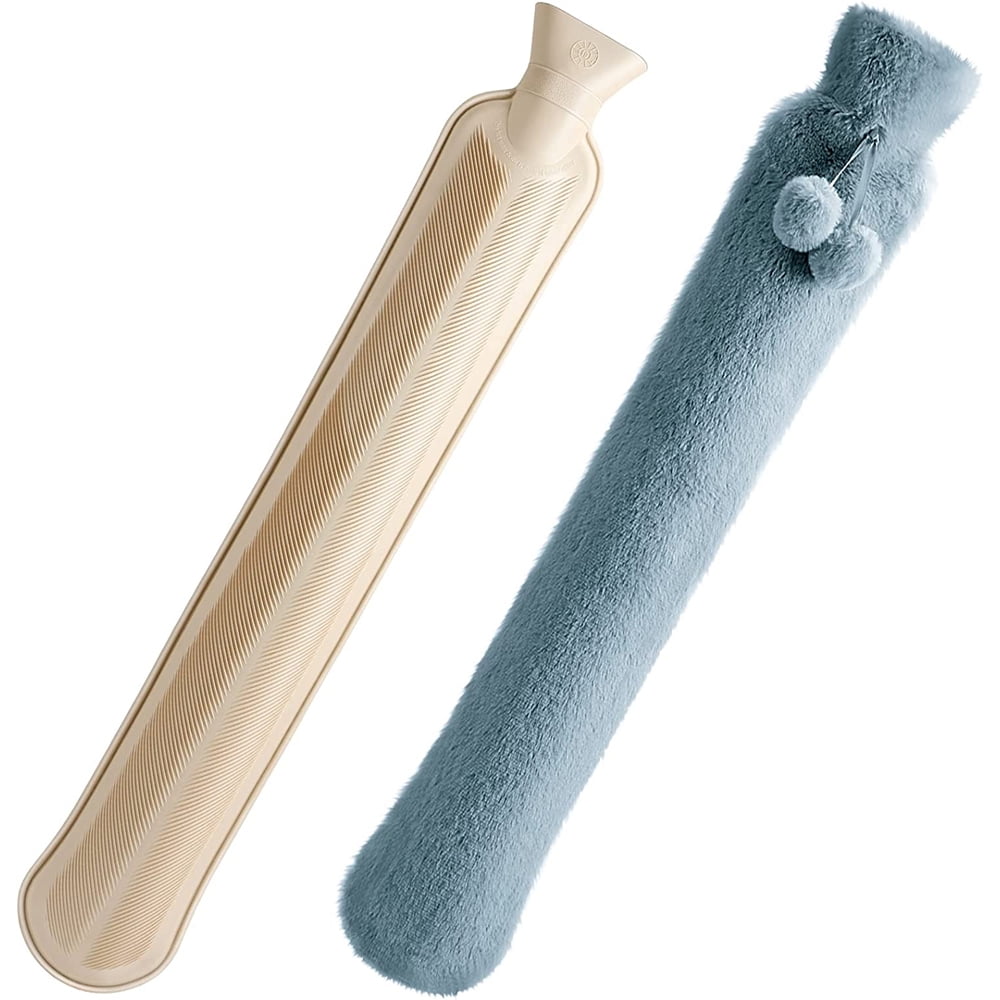 Termo largo con tapa, termo de piel para exteriores de 2 l, termo ...