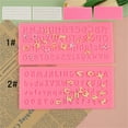 Mini Uppercase Lowercase 26 English Letters Numbers Silicone Mold ...