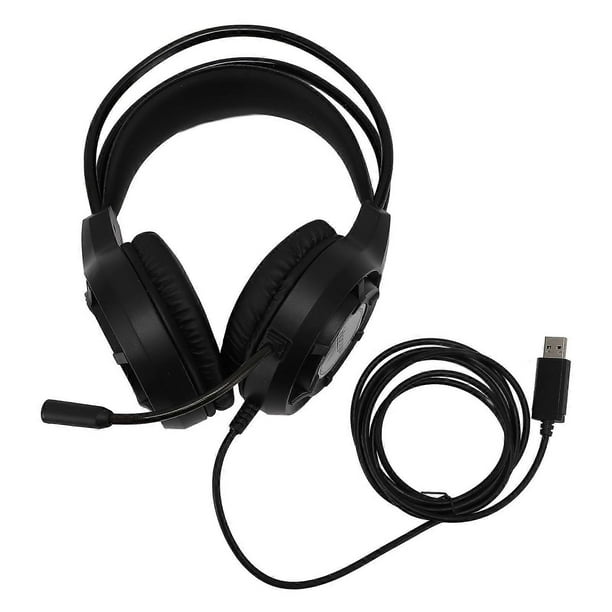 USB Gaming Headset with Microphone and RGB Lighting for Laptop PC ...