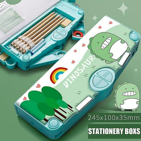 Multifunction Pencil Case Stationery Organizer Box Cute Pattern School ...