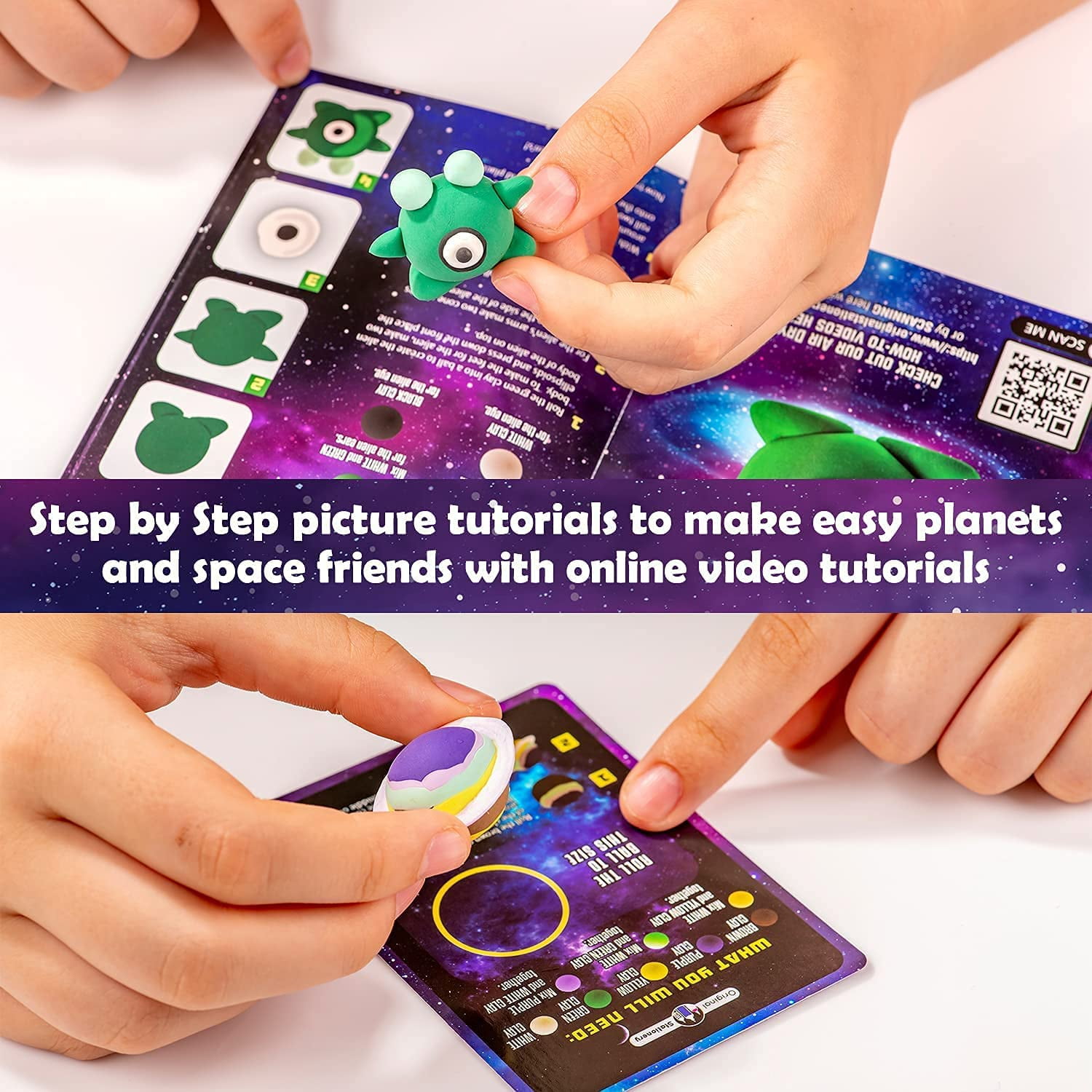 Buy Original Stationery Mini Galaxy 3D Solar System Air Dry Clay Kit ...