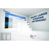 Impecca HD Projector 720p LED with Bluetooth, 180-inch Screen, 50,000 ...