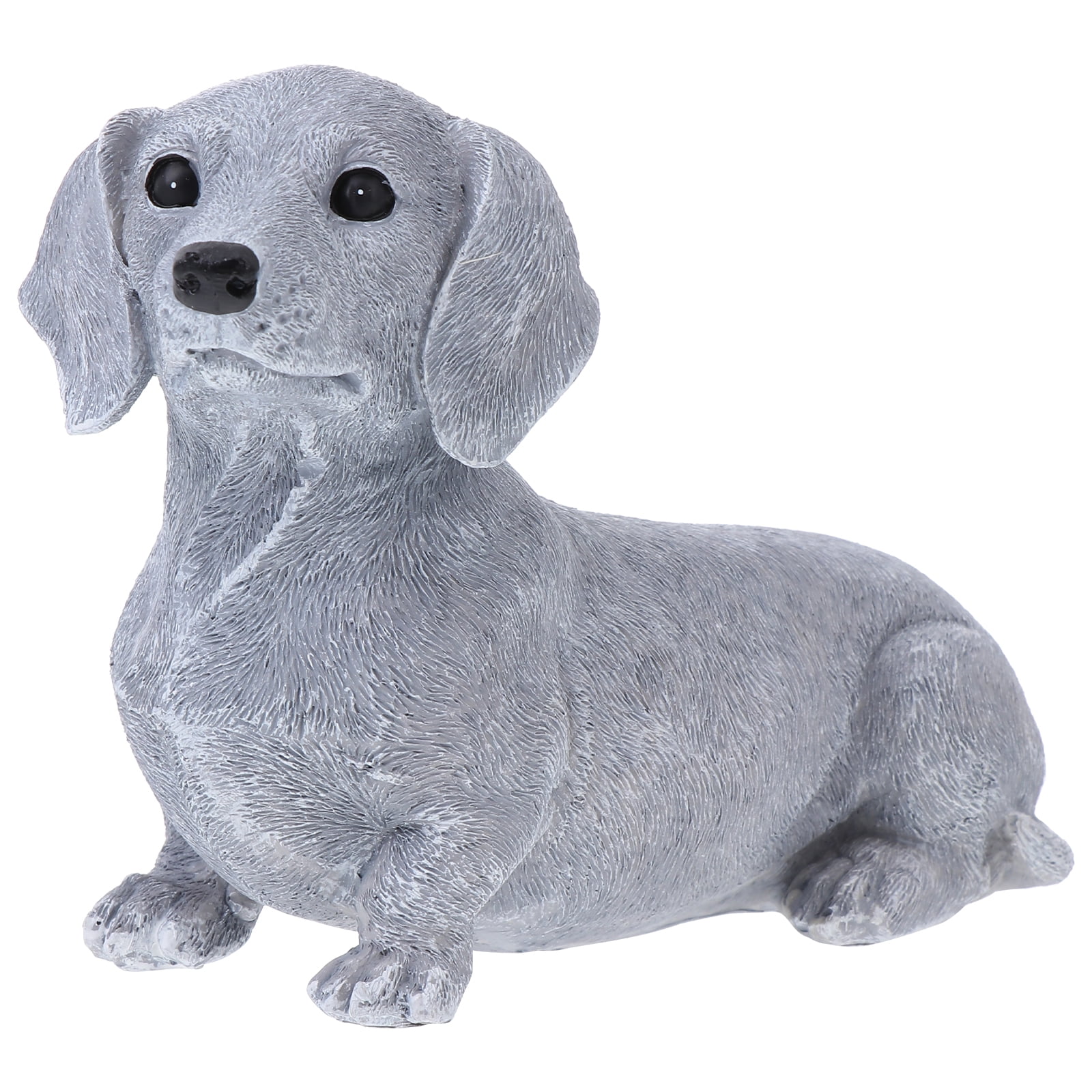 Dachshund Dog Garden Decoration Statues Sculpture Gift Lotus Artificial ...