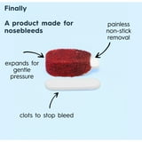Nampons Nosebleed Stoppers, Nasal Plugs with Clotting Agent, First Aid Kit, 3 Count HSA/FSA ...