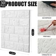30 count 28.81 Sq ft Wall Panels Peel and Stick Brick Wallpaper ...