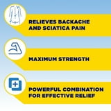 Backaid Maximum Strength Back & Sciatica Pain Reliever, 6-Hour Formula ...