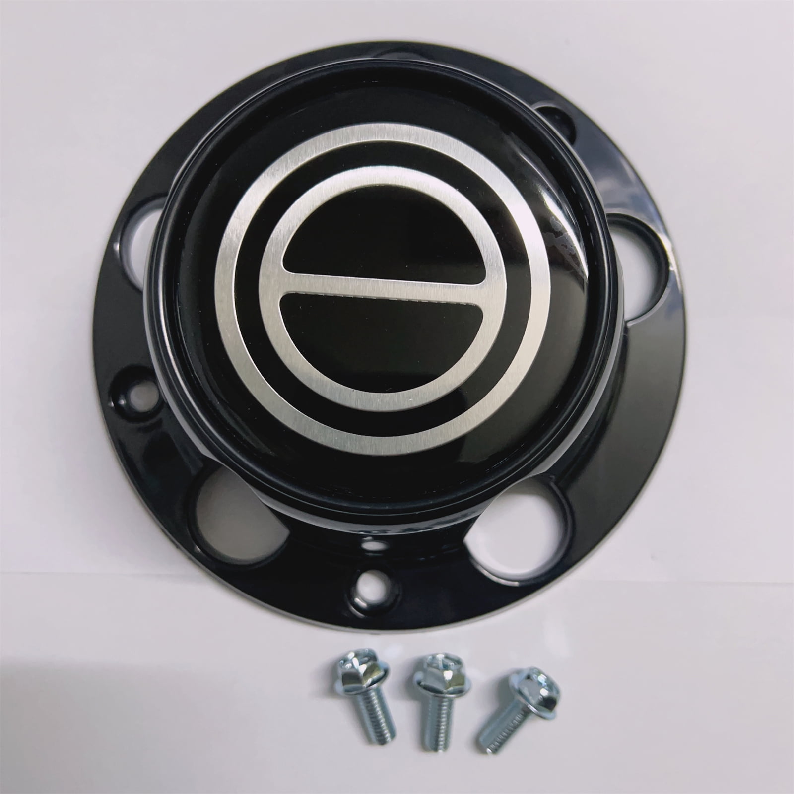 1PC New Custom 7 1/8 Inch 180mm Black Plastic Hubcaps for F150 Bronco ...