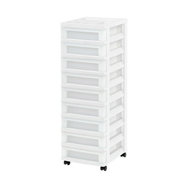 Honey-Can-Do 10-Drawer Colorful Organizer Cart with Wheels, Multi-Color ...