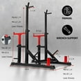 Yes4All Adjustable Squat Rack, 690 LBS Multifunctional Barbell Stand ...