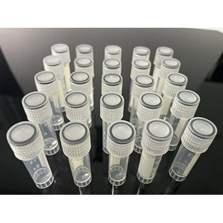 Ackers 25pcs 20ml Lab Plastic Frozen Test Tubes Vial Seal cap container ...