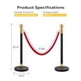 Free Shipping! SPECSTAR Stainless Steel Stanchion Post Queue, with 2 ...