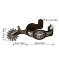Elegant Boot Spur Adorned with Artistic Hand Carved Stainless Steel for ...