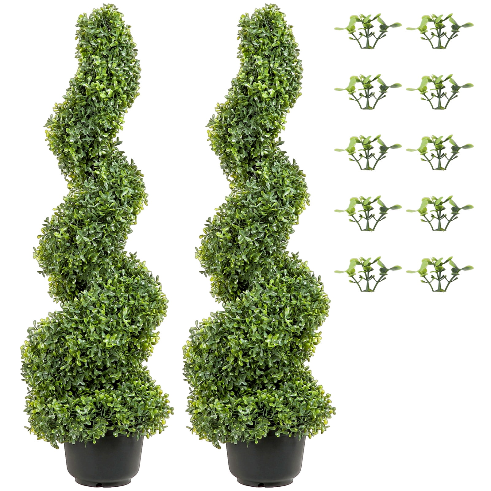Click here for Vevor 2 Pcs. Artificial Boxwood Tower Topiary Spir... prices
