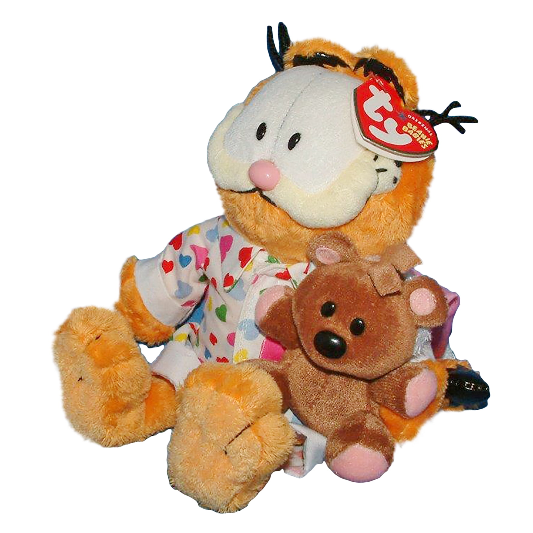 Ty Beanie Baby: Goodnight Garfield | Stuffed Animal | MWMT's - Walmart.com