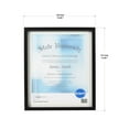 Mainstays 8.5x11 Inch Black Document Picture Frame with Mat for Wall or ...