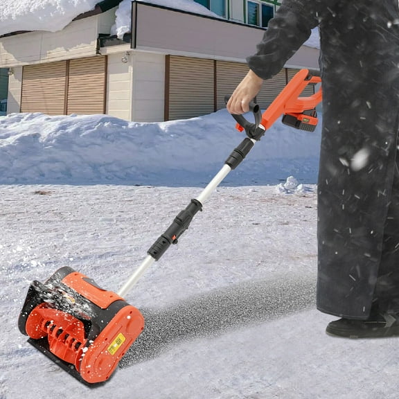 Litheli 20V Cordless Snow Shovel, 13-inch Battery Powered Snow Thrower ...