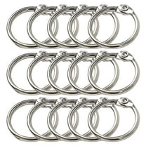 Uxcell 0.63" Dia 3 Circle Detachable Metal Binder Rings Loose Leaf ...