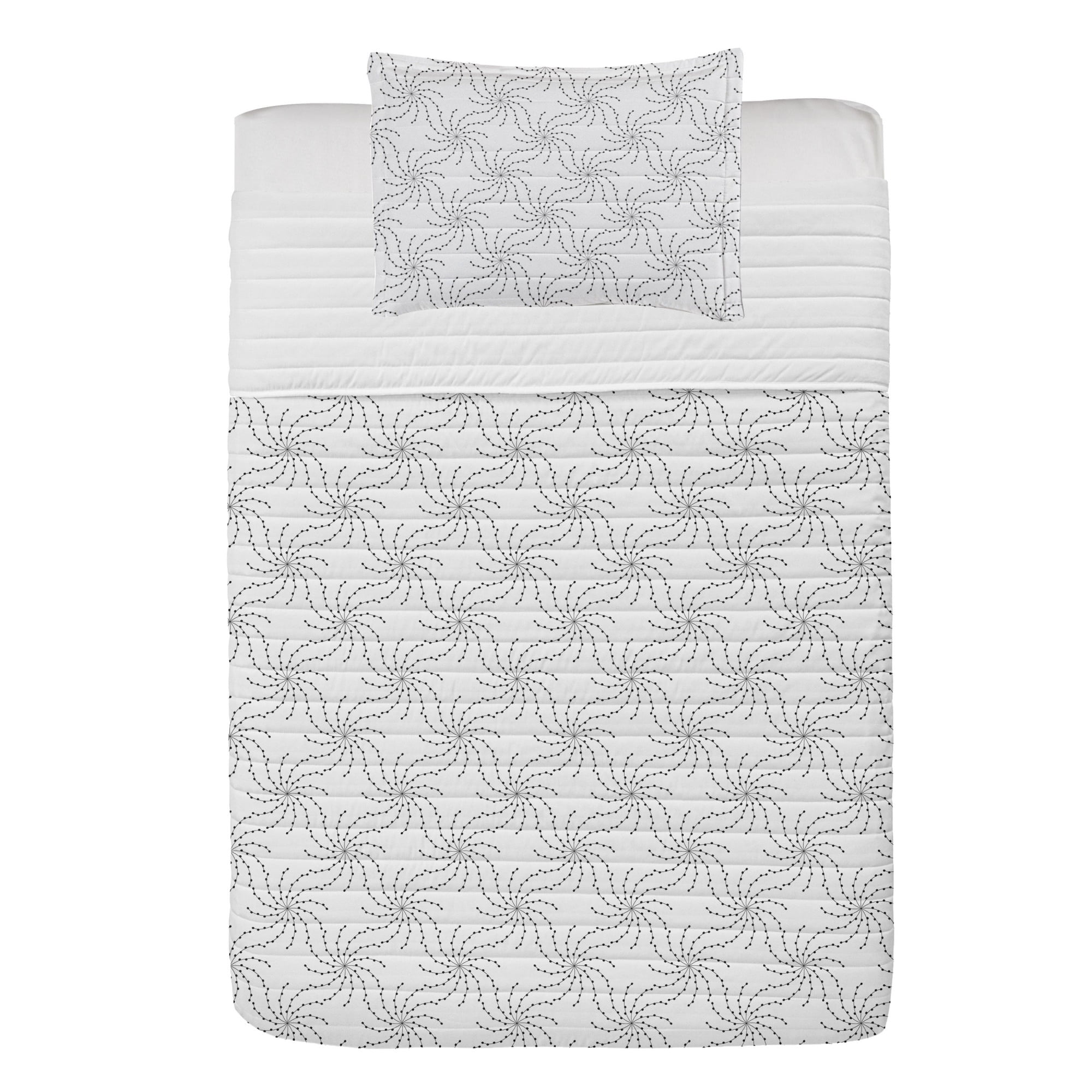 Abstract Microfiber Bedspread Set, Spider Net Resemblance Motifs with ...