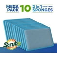 Scrubit Scrub and Wipe Cleaning Sponges 10 Pack Dual Sided Reusable ...