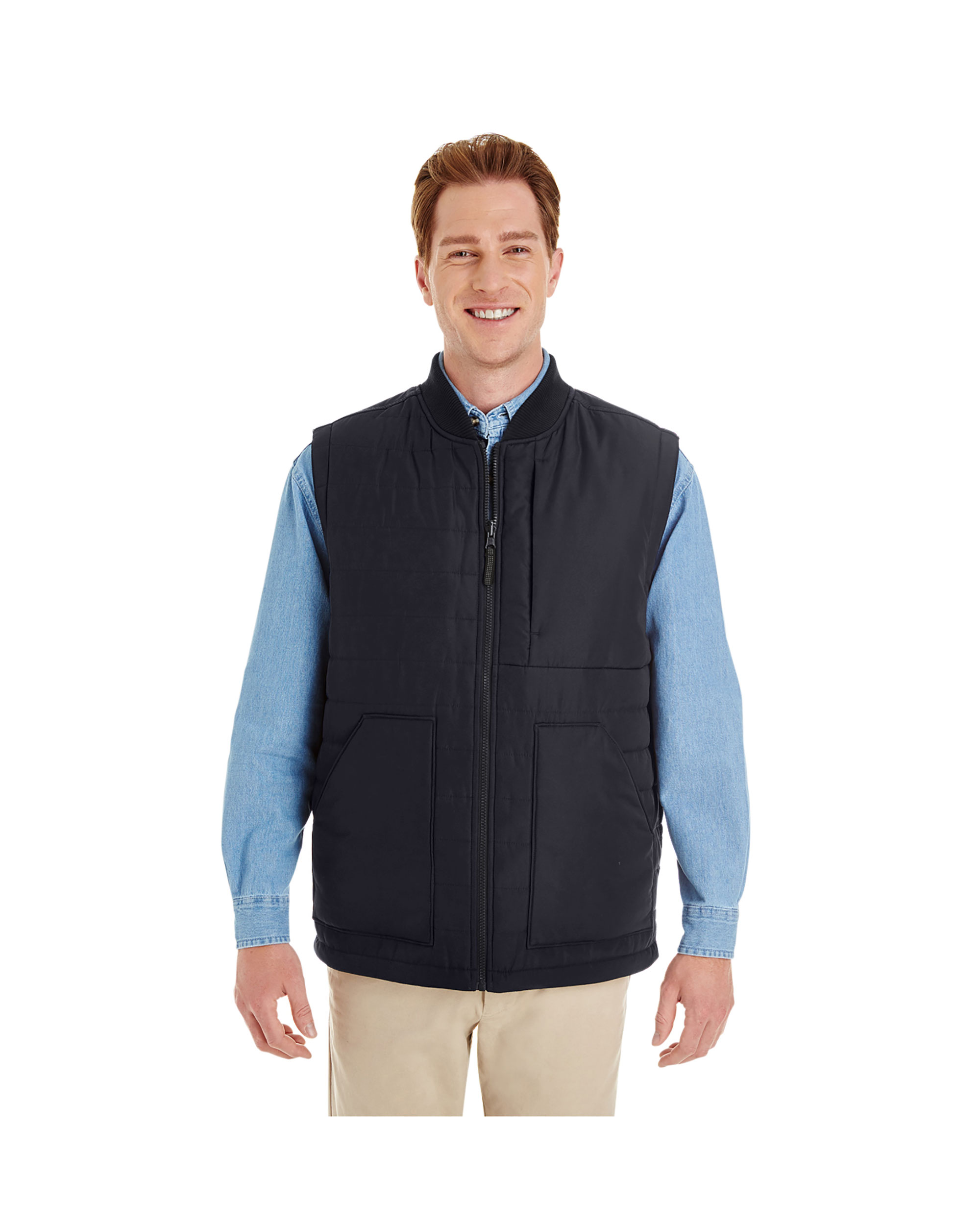 Adult Dockside Interactive Reversible Freezer Vest, M776 ,BLK/ DK ...