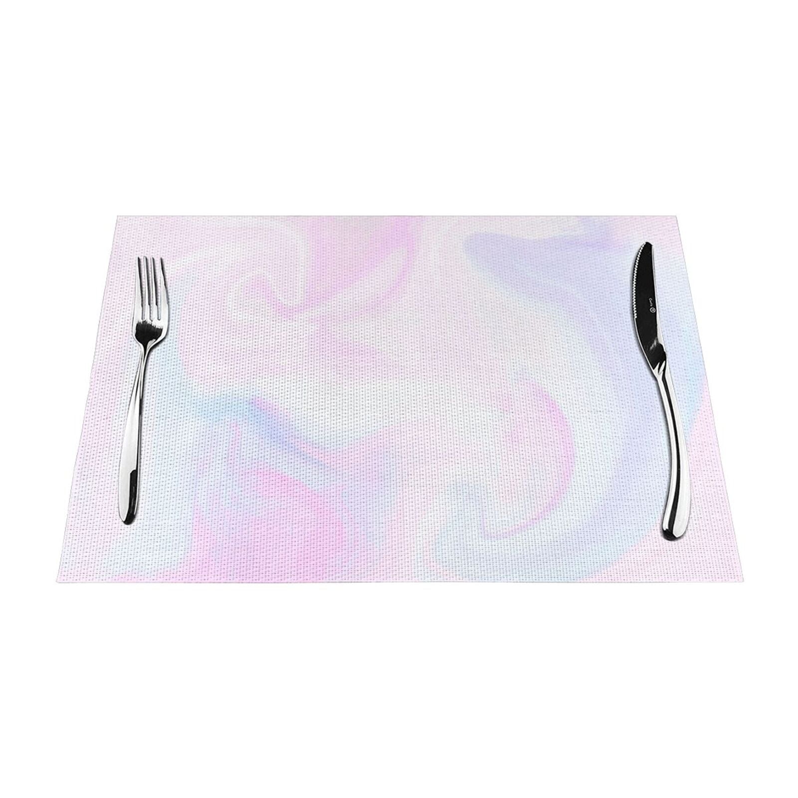 YFYANG Washable Heat-Resistant Placemats, 70% PVC/30% Polyester ...