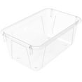 Storex Plastic Cubby Bin, Kids' Craft and Supply Storage, Clear, 5-Pack ...