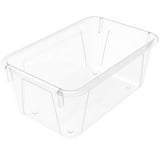 Storex Plastic Cubby Bin, Kids' Craft and Supply Storage, Clear, 5-Pack ...