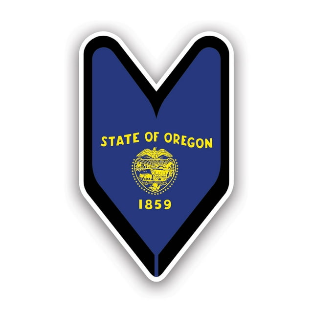 Oregon Driver Badge Sticker Decal - Self Adhesive Vinyl - Weatherproof ...