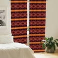 Ambesonne Aztec Curtains, Rhombus Vintage Colorful Art, Pair of 28"x84 ...