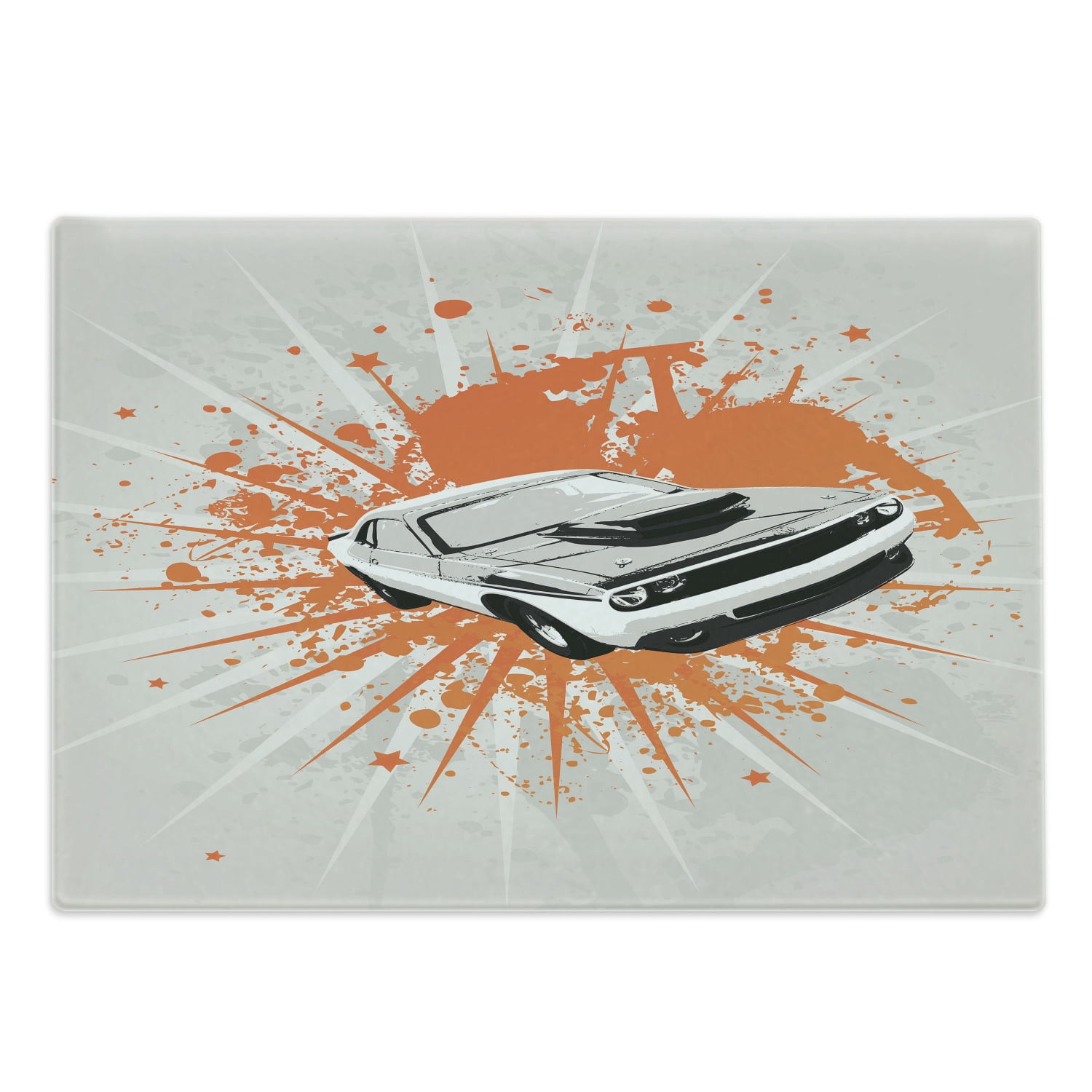 Cars Cutting Board, Graffiti Style Inspired Sports Car Sprinting ...