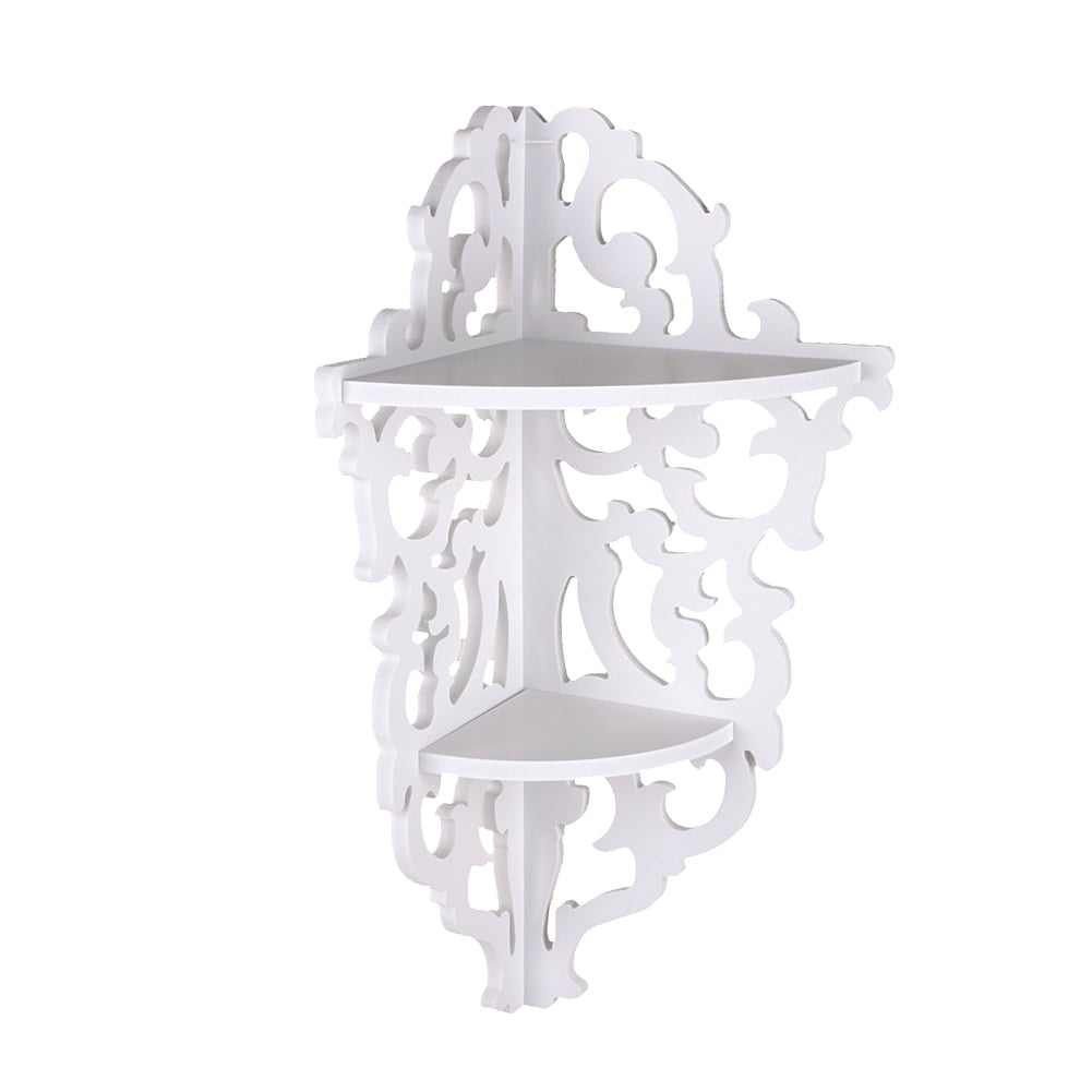 Click here for Karlge Corner Display Shelf 2 Tier Carved Storage... prices