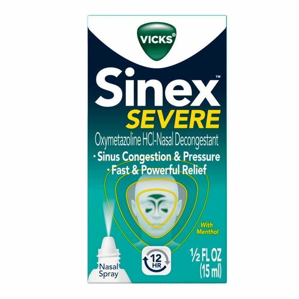 Vicks Sinex Severe Nasal Spray With Menthol 0.50 Oz, 4-Pack - Walmart.com