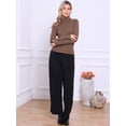 DARING DIVA Women's Turtleneck Sweater Spring Long Sleeve Ribbed Knit ...
