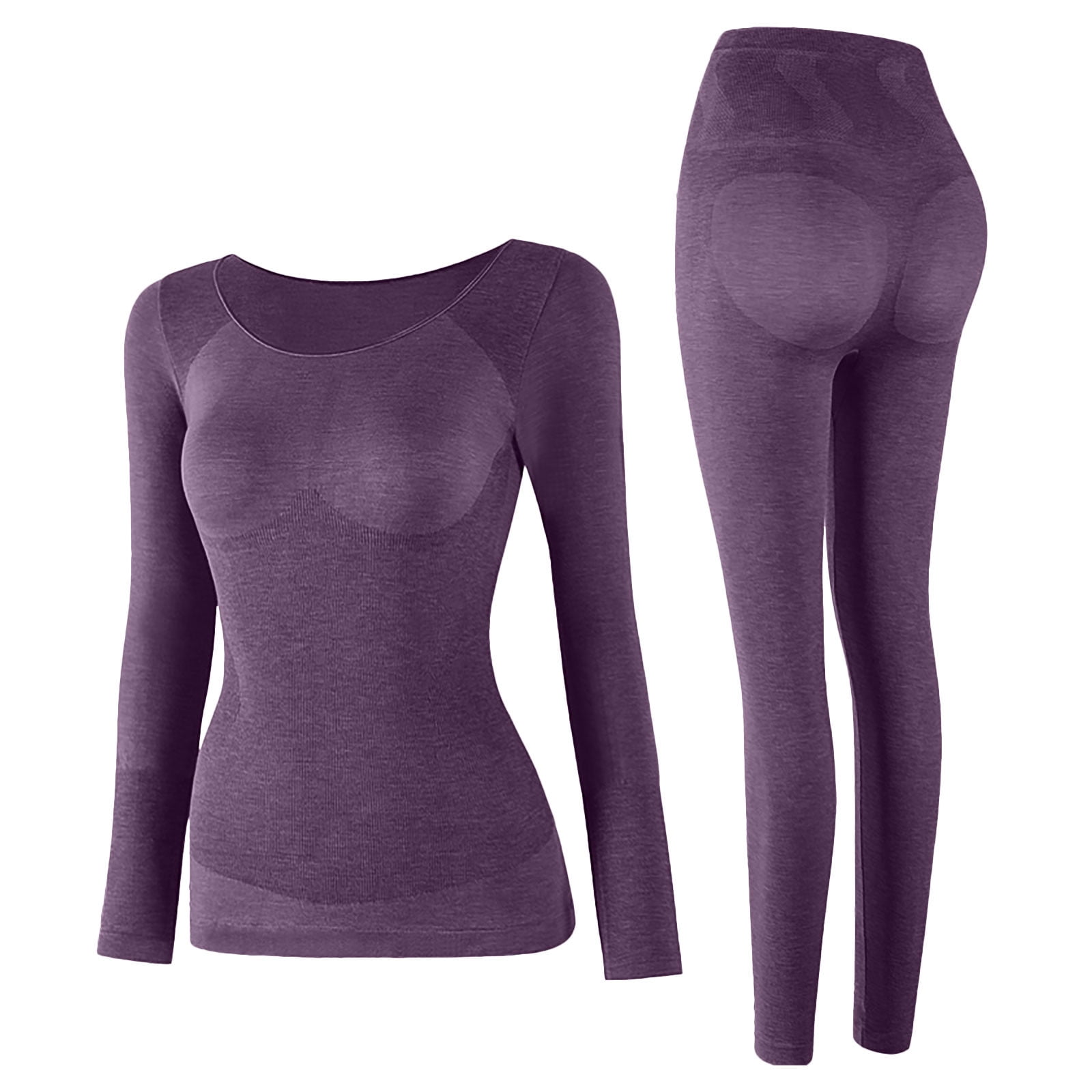 Thermal Underwear Set for Women Ultra-Soft Long Johns Set Base Layer ...