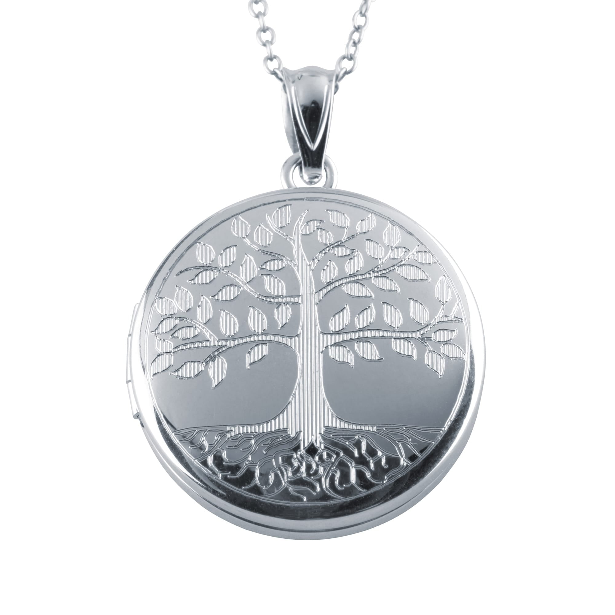 ESA Tree of Life Locket Pendant, Sterling Silver Photo Charm with ...