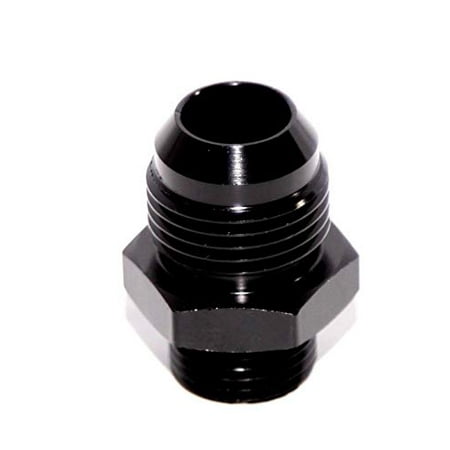 BLACK 10AN AN-10 to M18x1.5 NPT Male Thread Straight Aluminum Fitting ...