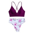 Zhizhuang Two Piece Swimsuit For Women 2024 Trendy Bikini Set For Women