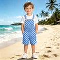 Afdoent Kids Overalls Boys And Girls Adorable Polka Overalls Shorts For ...