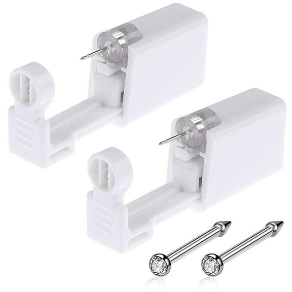 Nose Piercing Gun - 6 Pack Self Nose Piercing Kit Safety Disposable ...
