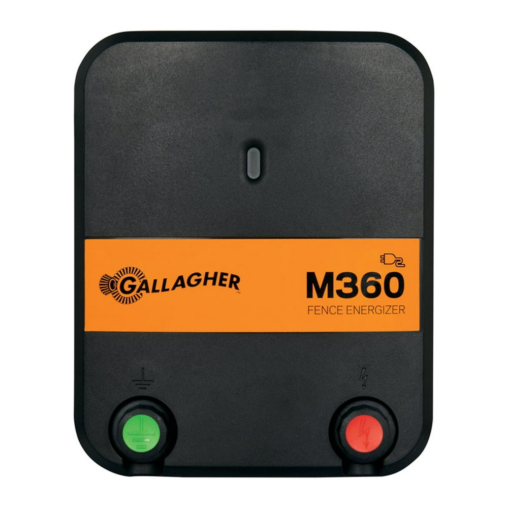 Gallagher M360 110 volt Electric Fence Energizer 55 mi. Black/Orange ...