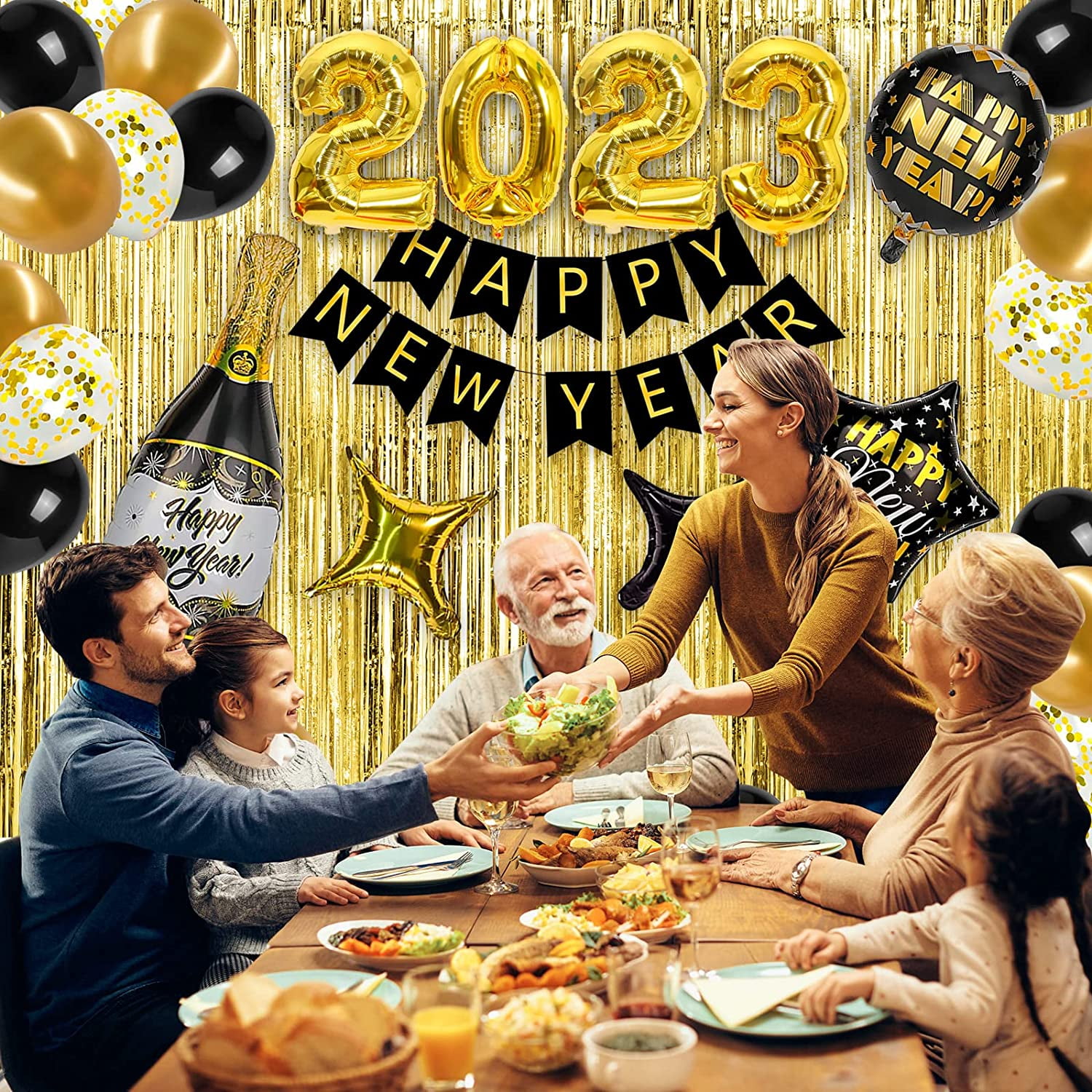 Party Spot! New Years Eve Party Supplies, Happy New Year Decorations ...