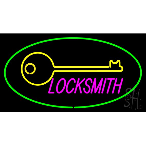 Tuxedos Block Green Line Open LED Neon Sign 15" Tall x 19" Wide ...