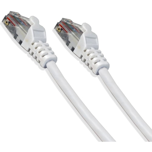 CAT5E White Ethernet Network 3' ft 24 AWG Gauge Patch Cable RJ45 LAN ...