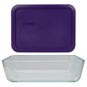 Pyrex Large 9x13 Glass Baking Dish, Easy Grab, Covered with Airtight ...